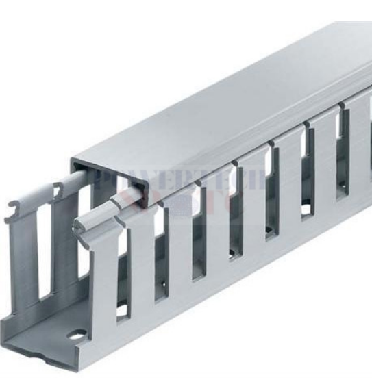 PVC Slotted Cable Trunking (Wiring Duct) - CABLE MANAGEMENT - Made in KSA