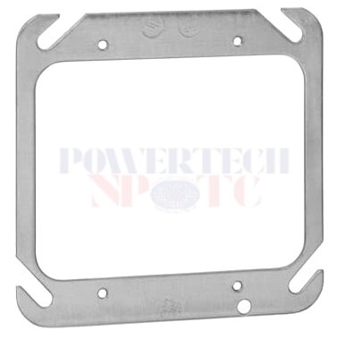4" Square Mud Ring Cover (Two Device) - DEVICE COVERS - ABB | STEEL CITY