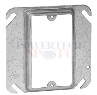4" Square Mud Ring Cover (Single Device) - DEVICE COVERS - ABB | STEEL CITY