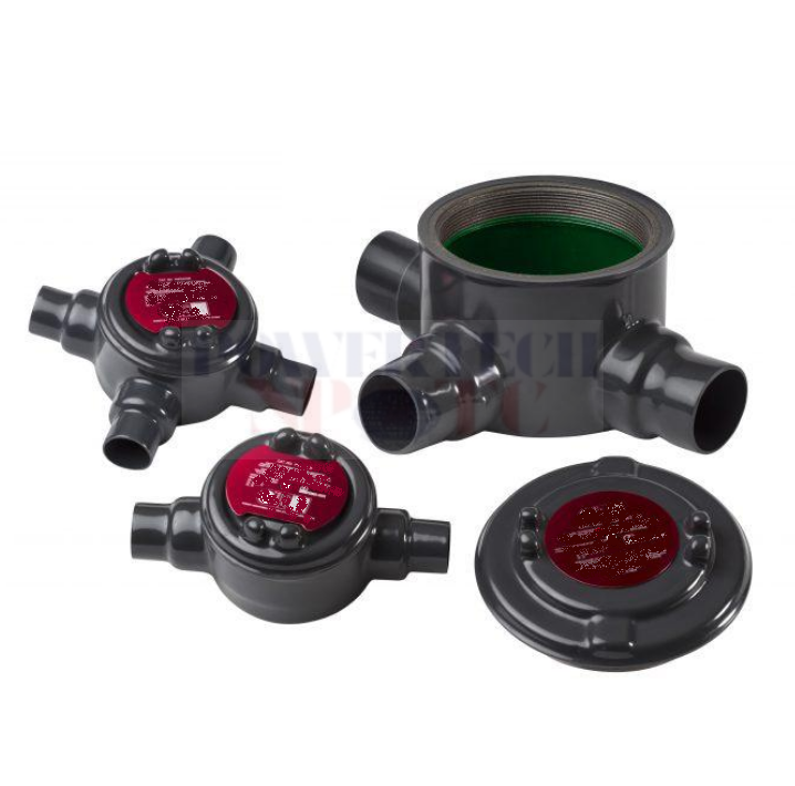 PVC Coated GUAC Outlet Box (With Cover) - PVC COATED FITTINGS - ZAMIL